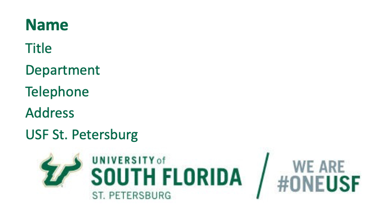 Design Templates | Marketing and Communications | USF St. Petersburg Campus