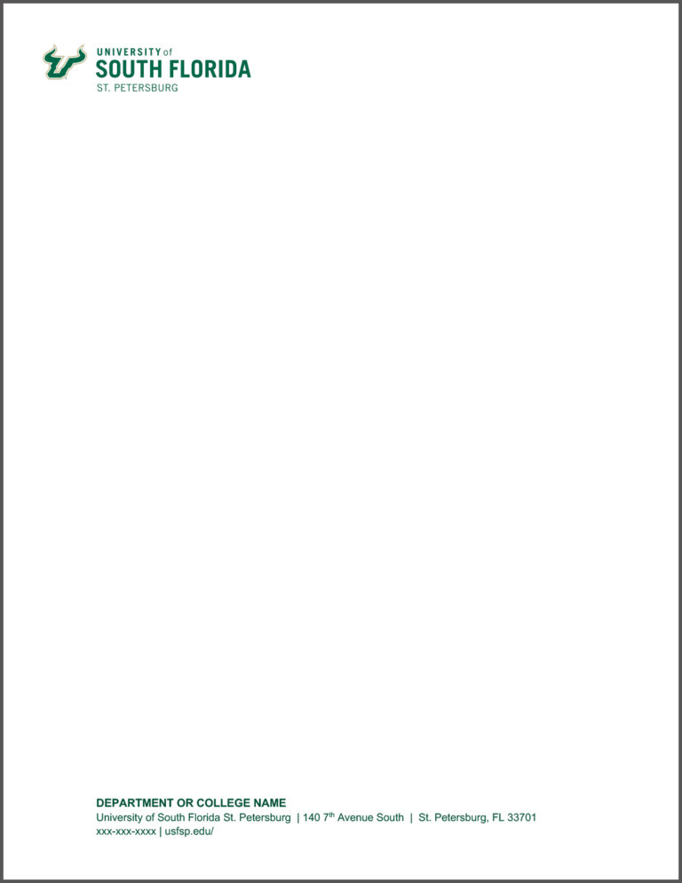 Design Templates | Marketing and Communications | USF St. Petersburg Campus